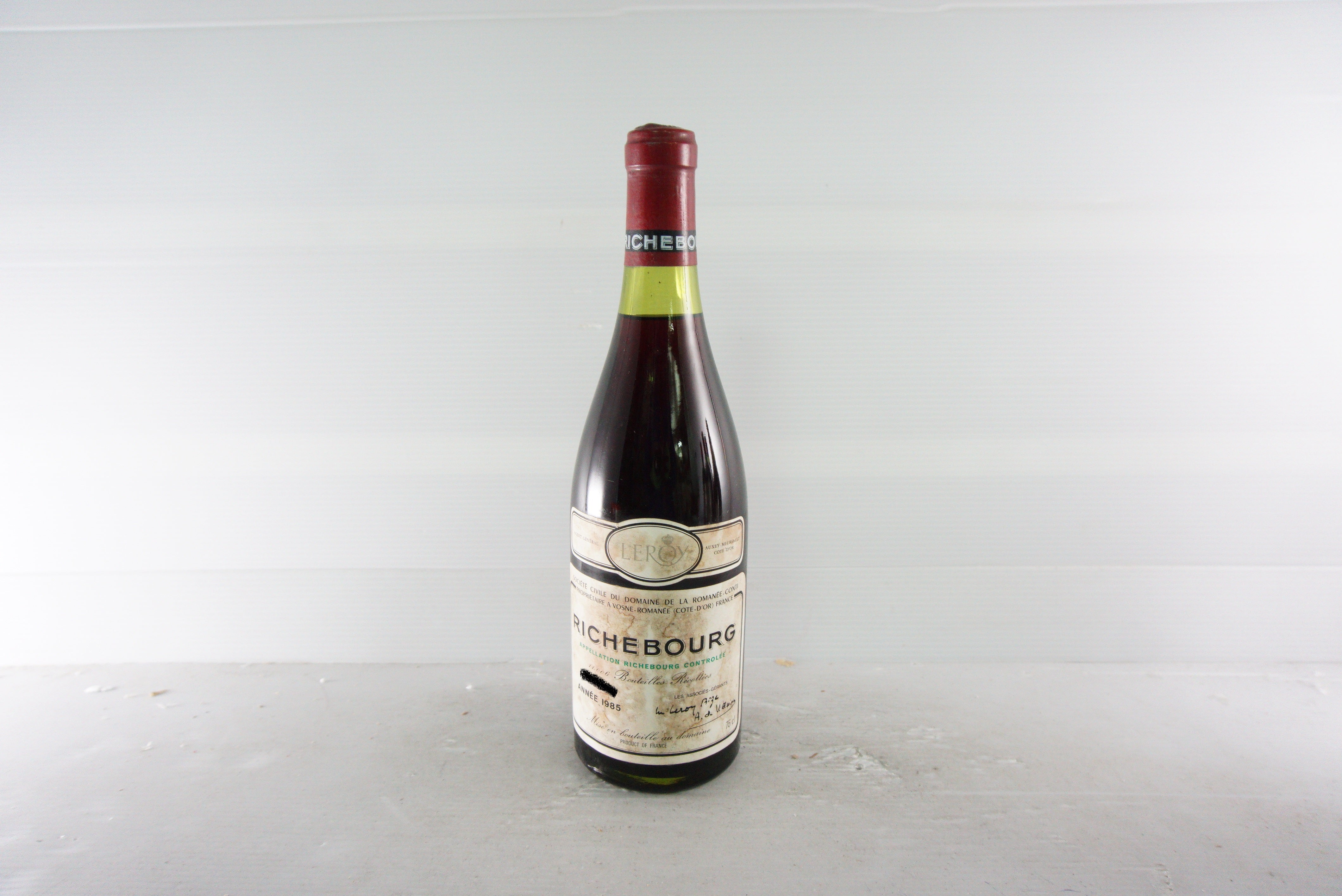 DRC Richebourg Grand Cru (label exception) 1985 * – Ginsberg+Chan Wine ...