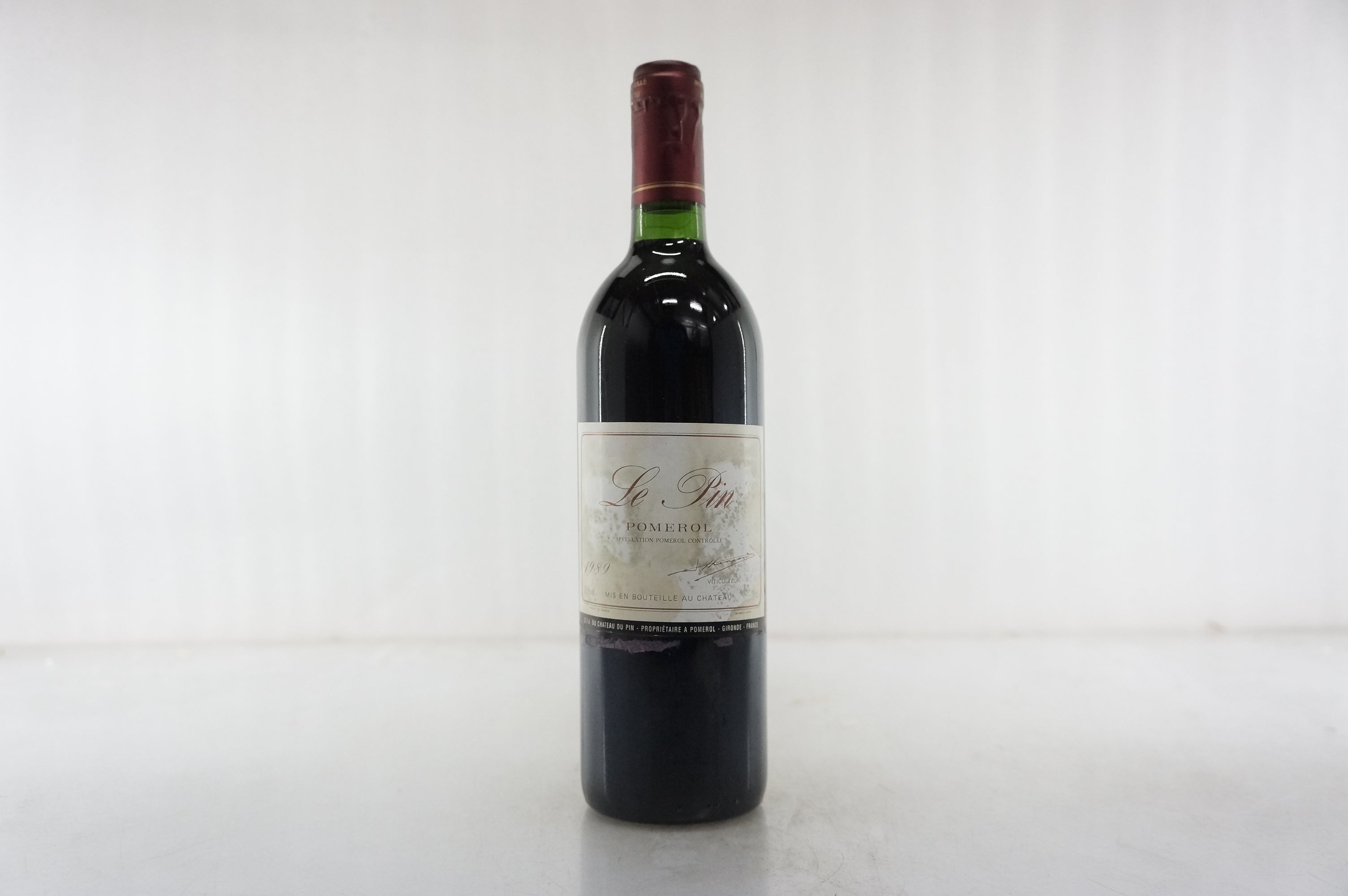 Le Pin 1989 (Water Stained Label)* – Ginsberg+Chan Wine Merchants Asia